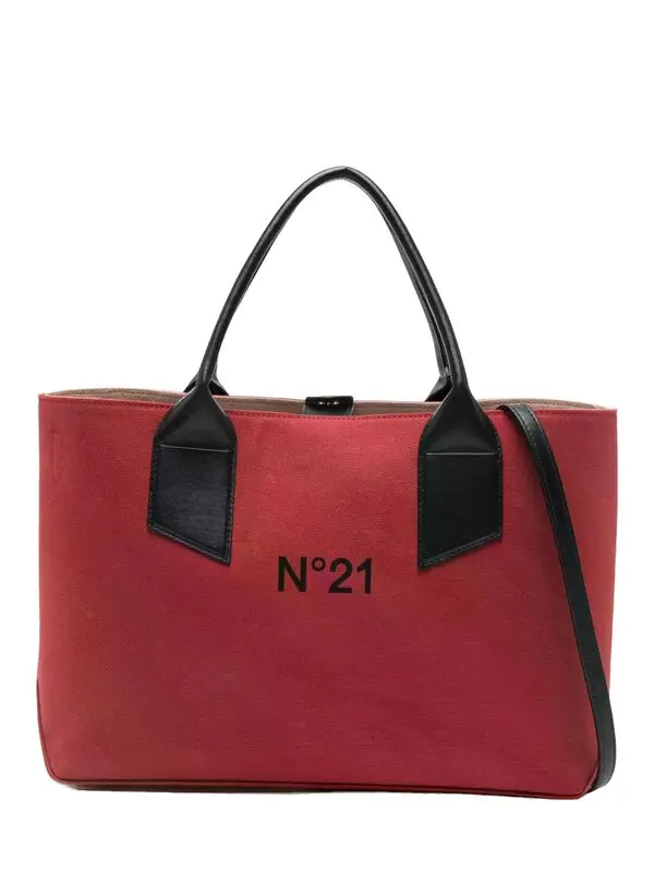 N°21 Logo-print Top-handles Tote Bag - Red