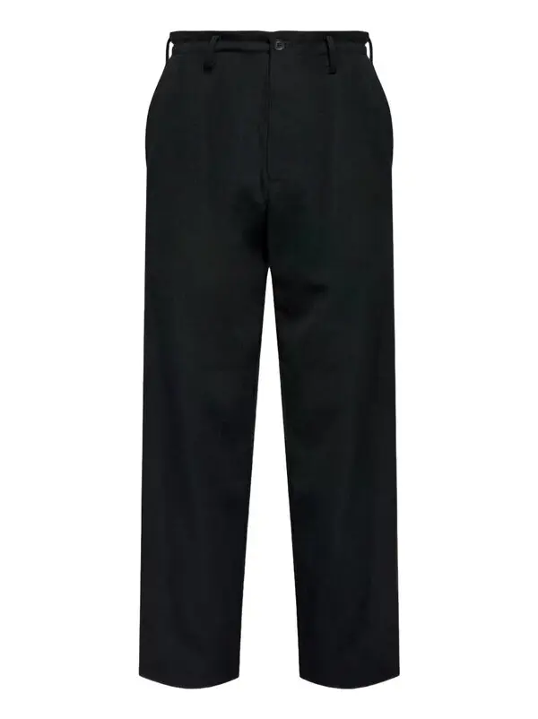 Yohji Yamamoto Gabardine Trousers - Black