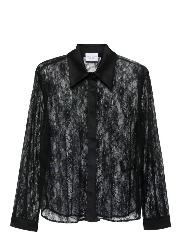ALESSANDRO LEGORA Lace Blouse - Black