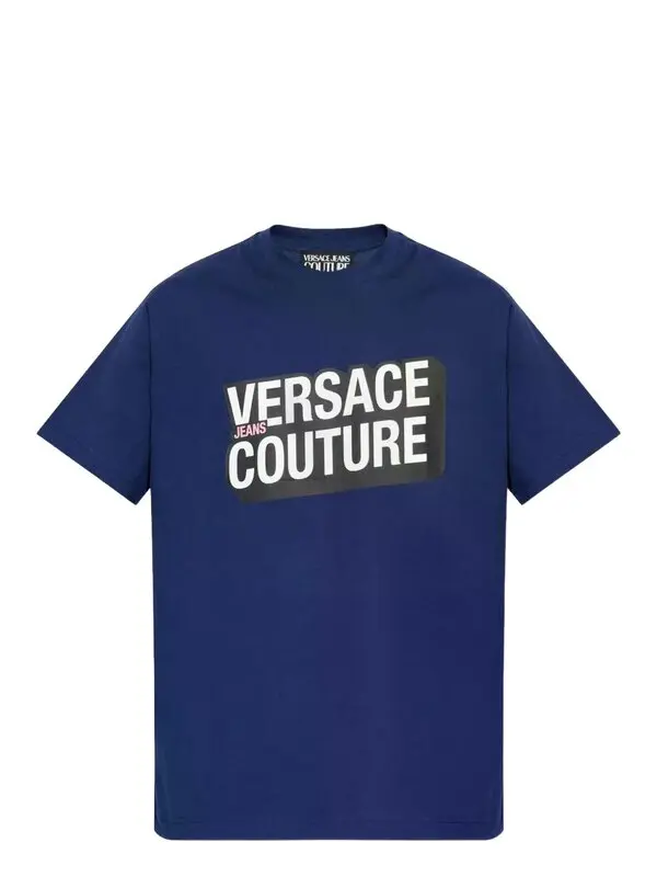 Versace Logo-print T-shirt - Blue