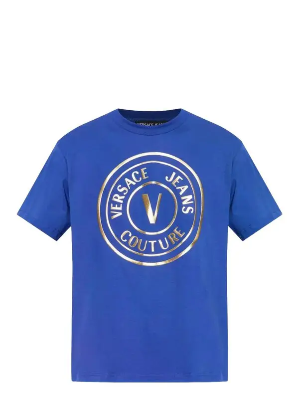 Versace Logo-print T-shirt - Blue