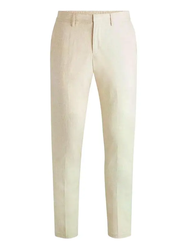 Hugo Boss Elasticated-waistband Trousers - Neutrals