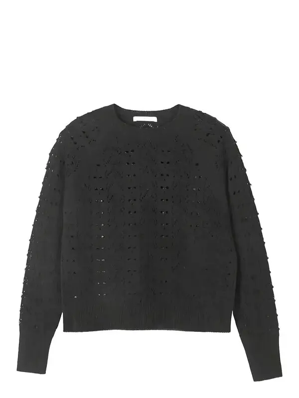 Cecilie Bahnsen Bidane Wool Sweater - Black