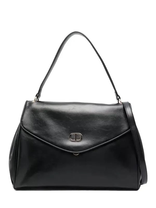 TWINSET Logo-plaque Tote Bag - Black