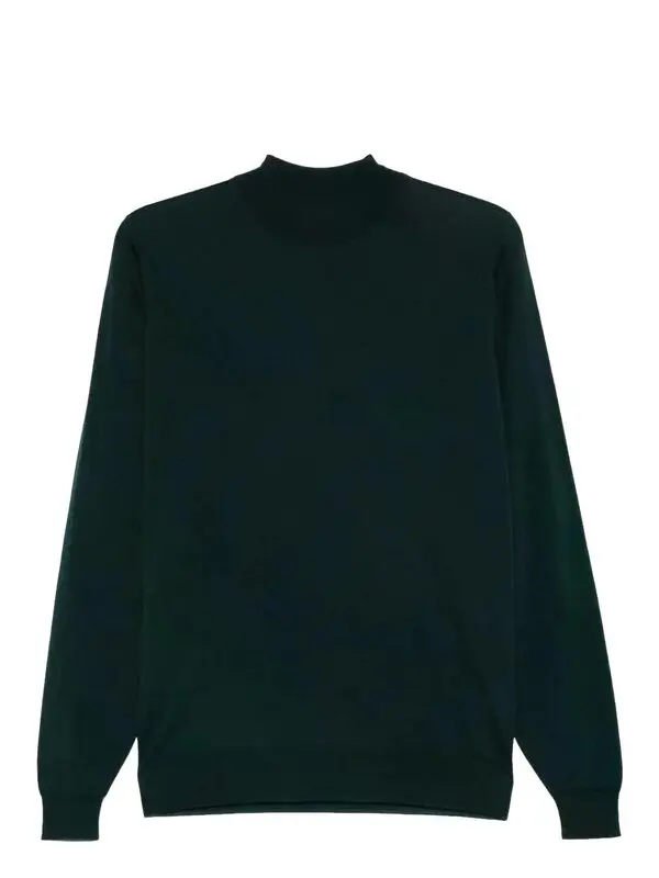 John Smedley Merino Wool Blend Sweater - Green