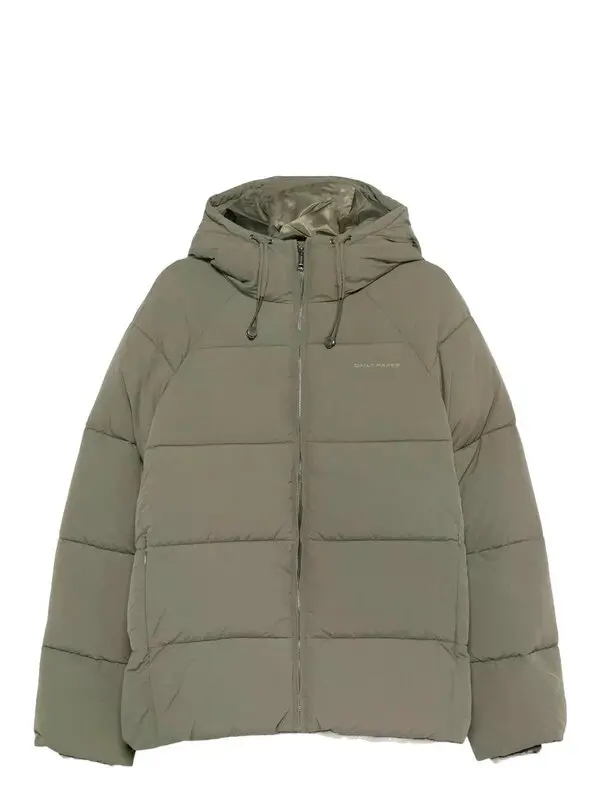DAILY PAPER Hooded Puffer Jacket - Green