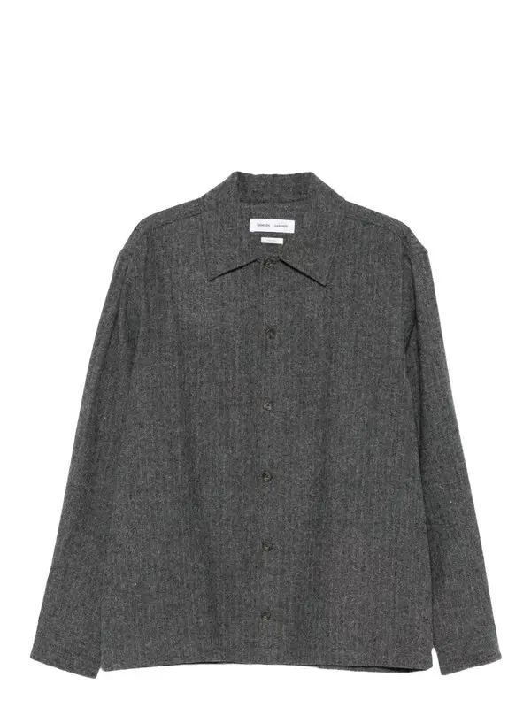 SAMSOE SAMSOE Herringbone Shirt - Grey