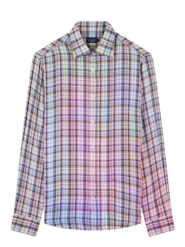 Paul & Shark Checkered Shirt - Blue