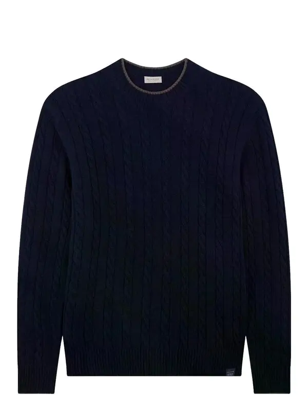 Paul & Shark Cable-knit Turtleneck Sweater - Blue