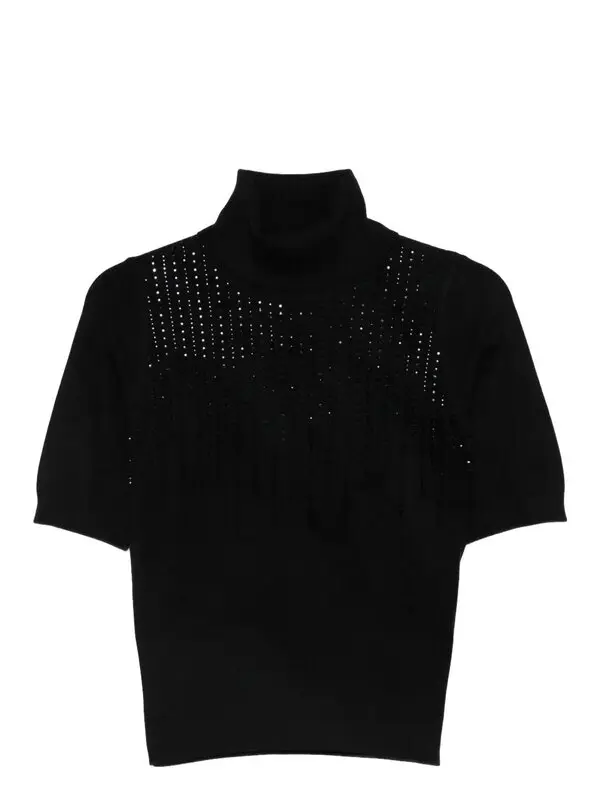 Seventy Rhinestone-embellished T-shirt - Black