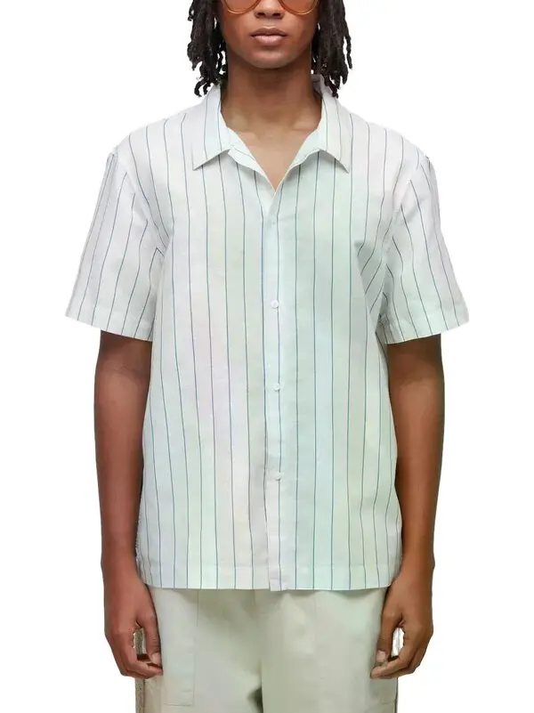 OSKLEN Striped Short-sleeve Shirt - White