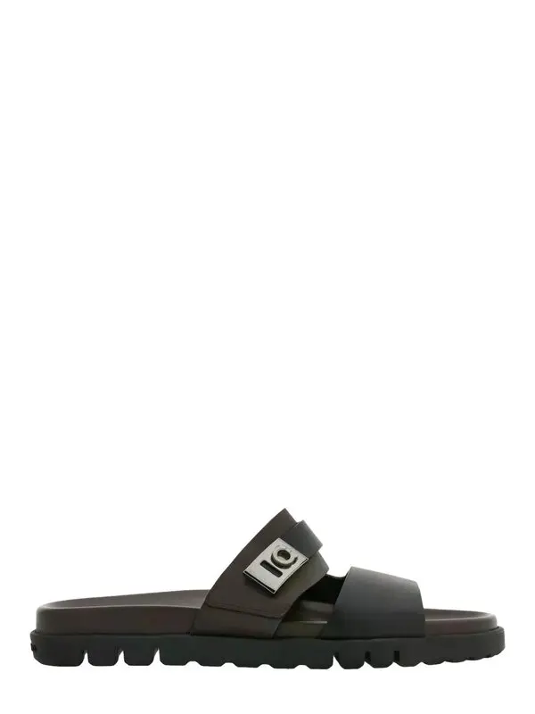 FERRAGAMO Hug Buckle Sandals - Black