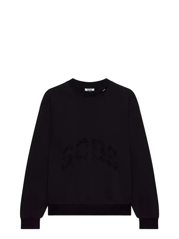 Gcds Distressed-effect Sweatshirt - Black