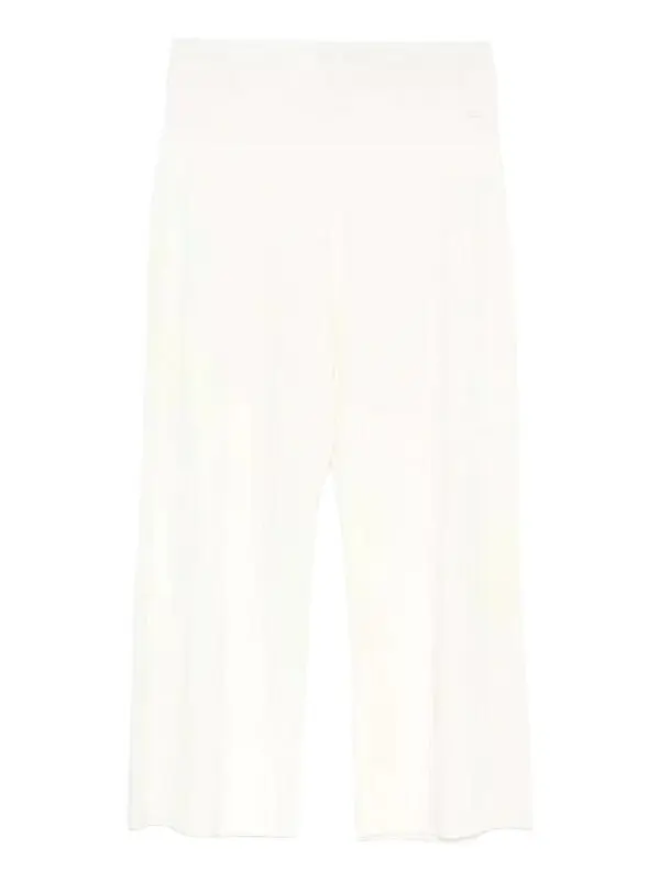 Marc O'polo Ribbed-knit Cropped Trousers - White