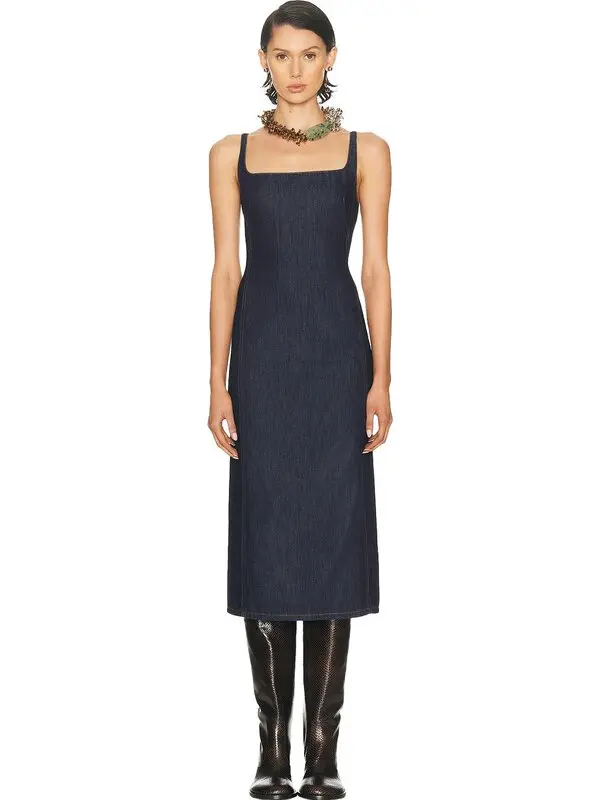Dries Van Noten Debano Denim Dress - Indigo