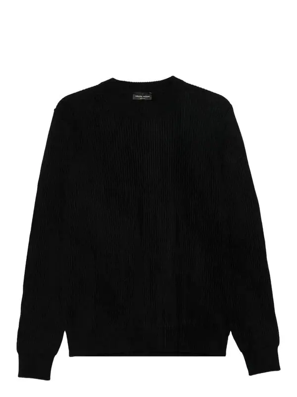 ROBERTO COLLINA Merino Wool Jumper - Black