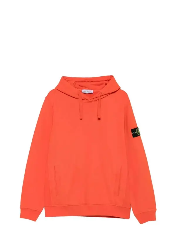 Stone Island Hooded Sweater - Orange