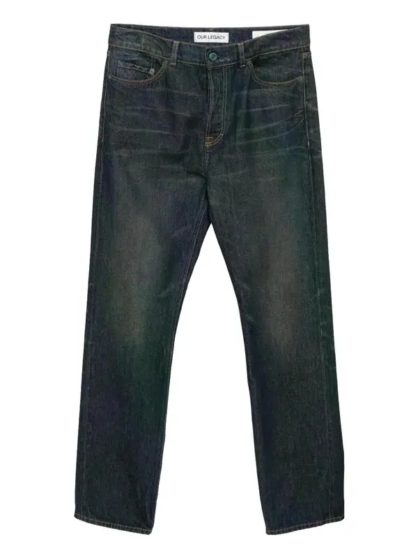 Our Legacy Whiskering-effect Jeans - Blue