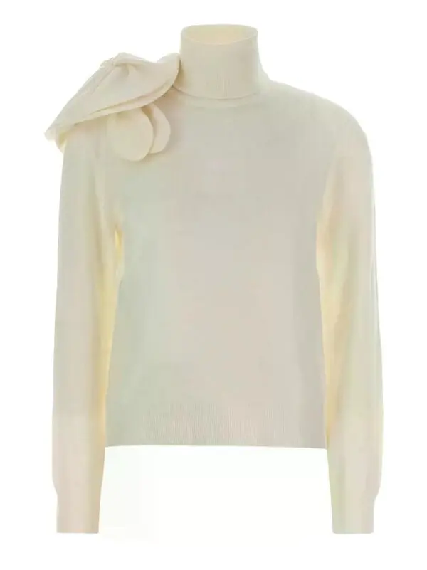Moschino Bow Detail Sweater - Neutrals