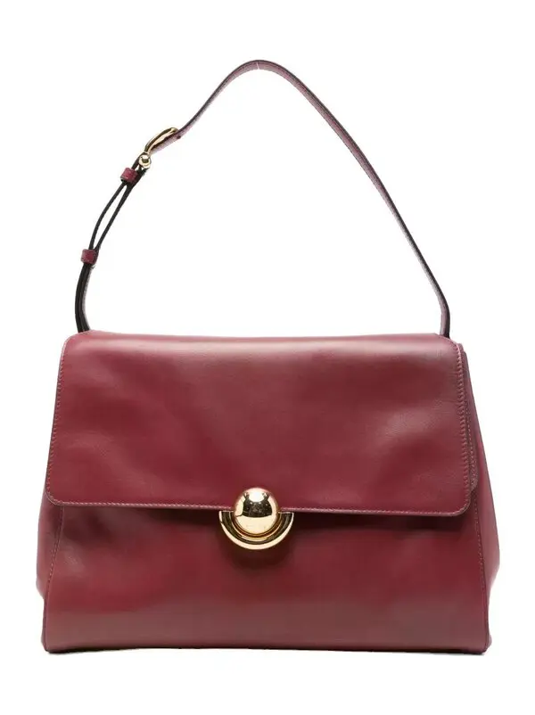 Furla Medium Domus Leather Shoulder Bag - Red