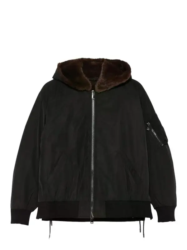 GOTHA Hooded Zip-up Jacket - Brown