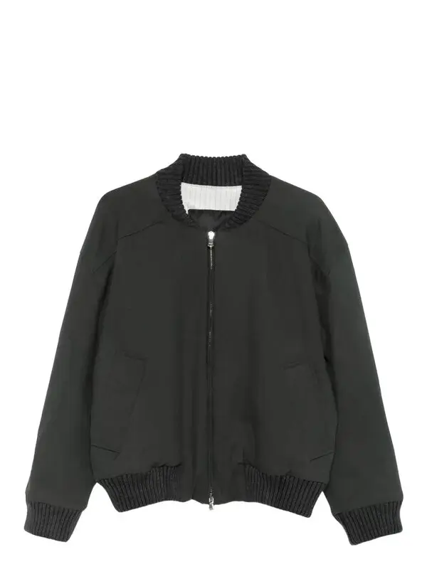 FEDERICO CINA Zip-up Bomber Jacket - Grey