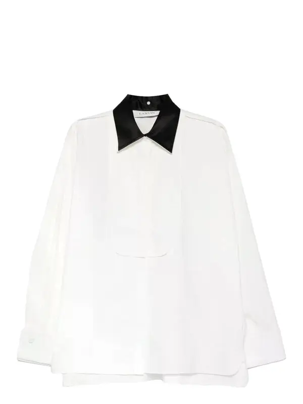 LANVIN Contrasting-collar Shirt - White