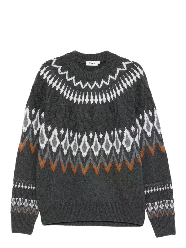 Altea Fair Isle-knit Jumper - Grey