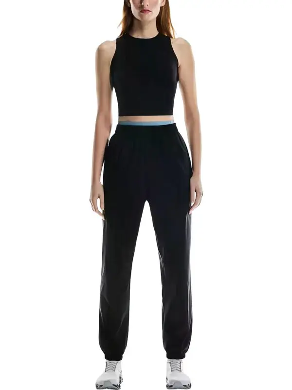 On Racerback Crop Top - Black