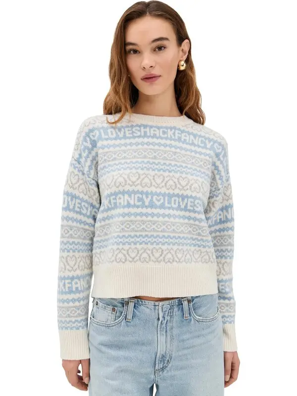 LoveShackFancy Emberly Pullover - Winter Haze