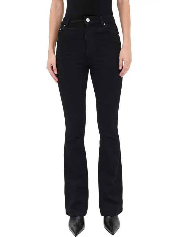 ALIGNE Mid-rise Slim Flare Jeans - Jet Black