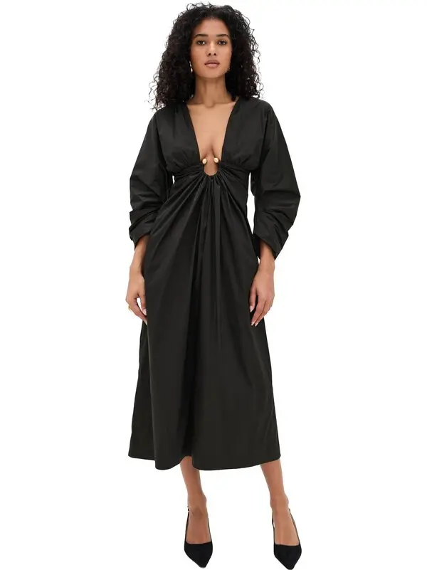 Cult Gaia Elyza Midi Dress - Black