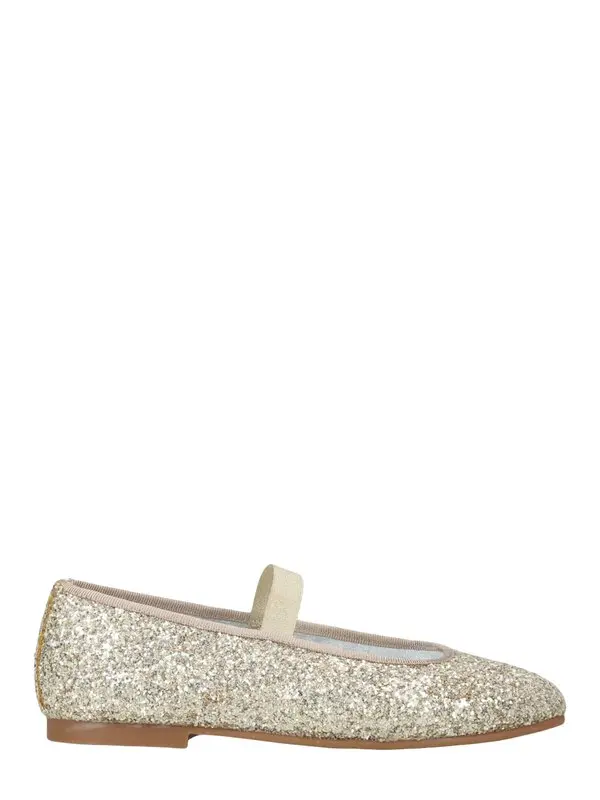 PAPOUELLI Glitter Ballerina Flats - Gold