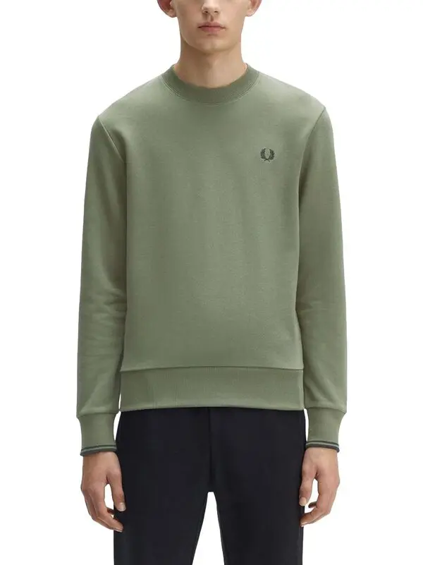 Fred Perry Sweatshirt With Logo - Green