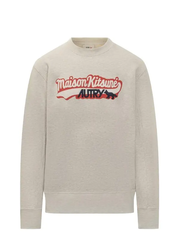 AUTRY X MAISON KITSUNE Autry X Maison Kitsuné Logo Sweatshirt - Grey
