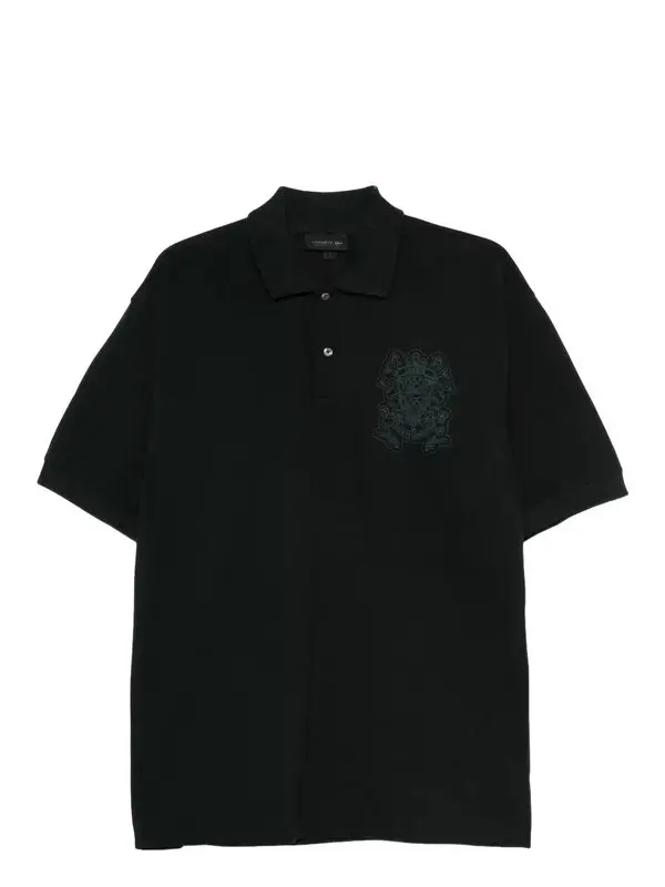 Lacoste Crest-appliqué Polo Shirt - Green
