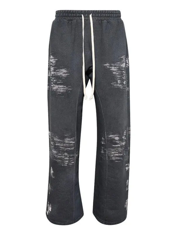 RIVINGTON ROI REBIS Burn The Faster Flight Sweatpants Vintage - Black