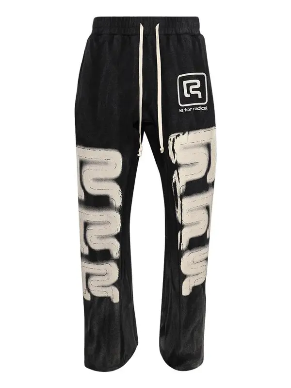 RIVINGTON ROI REBIS R Logo Faster Flight Sweatpants Mechanic - Black