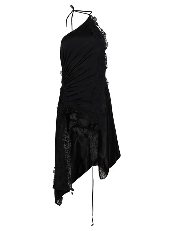 Vetements Reworked Lingerie Mini Dress - Black