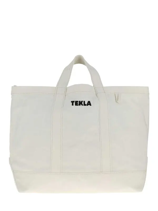 TEKLA Canvas Shopping Bag - White