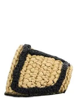Valentino Garavani Raffia Vlogo Signature Slippers - Brown
