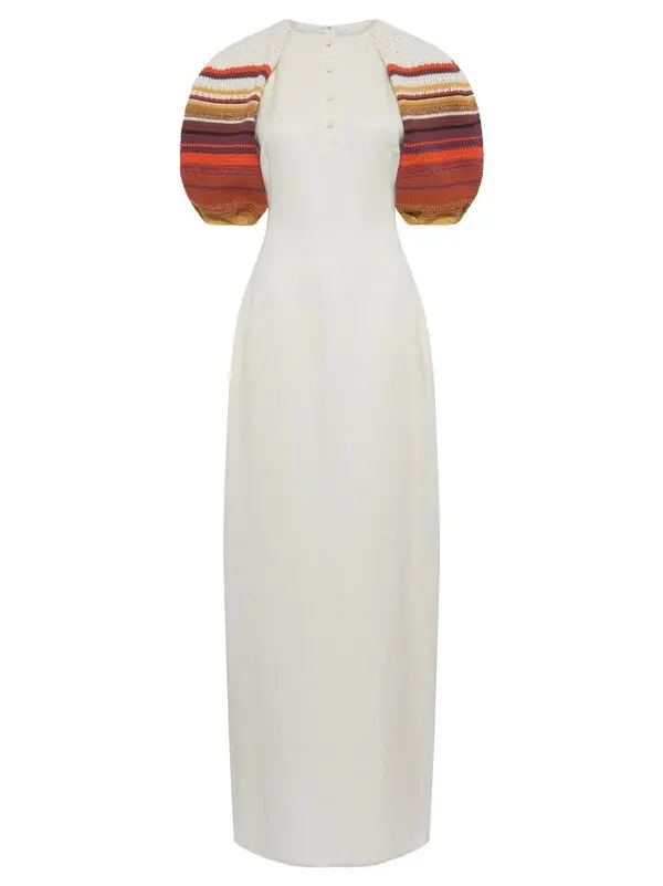 Gabriela Hearst Nomo Linen Maxi Dress - Ivory