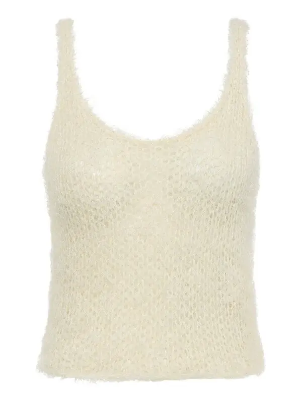 Gabriela Hearst Nur Silk-blend Knit Tank Top - Off-white