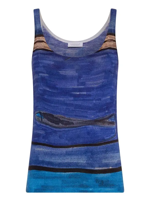 Gabriela Hearst Ecliptor Cashmere-blend Tank Top - Blue