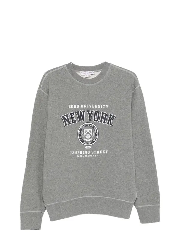 A.P.C. X MARC JACOBS Boxy Fit Crewneck - Pla Gris Chine