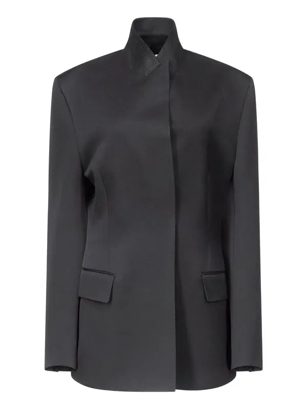FFORME Malina Tailored Wool Blazer - Black