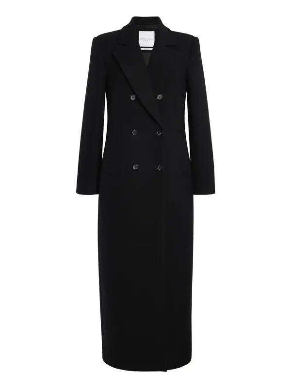 Brandon Maxwell The Demi Virgin Wool Coat - Black