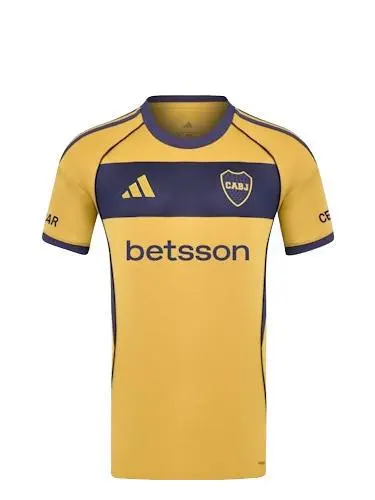 Adidas Boca 25/26 Away Jersey - Pyrite Shadow Navy Blue Night Navy Blue