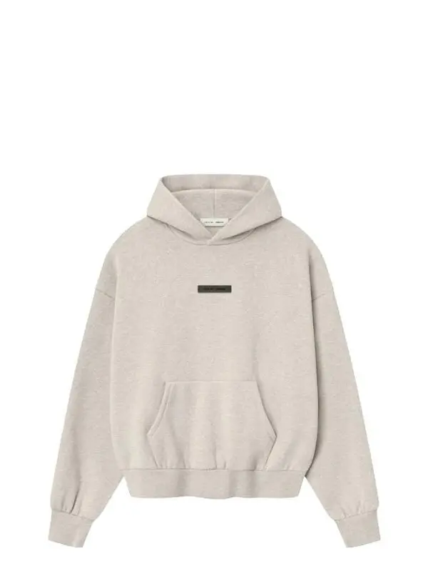 Fear Of God Essentials Classic Fleece Hoodie - Heather Stone
