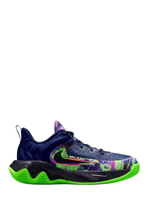 Nike Giannis Immortality 4 King Of The Court Sneakers - Blue Void/green Strike/vivid Purple